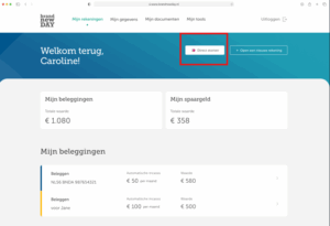 Storten op uw Brand New Day rekening - Brand New Day